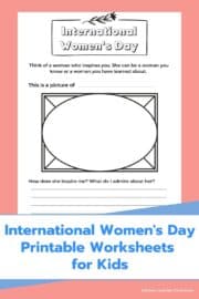 Creative International Women's Day Worksheet for Kids