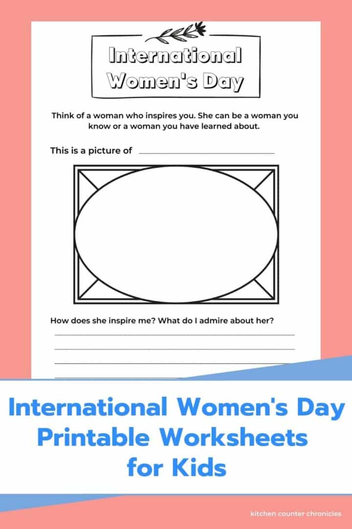 Creative International Women's Day Worksheet for Kids