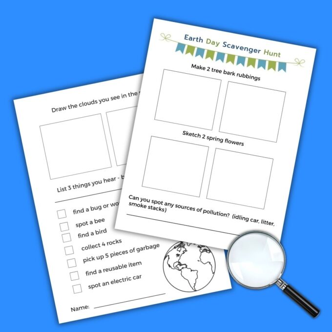Earth Day Scavenger Hunt for Kids