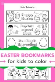 Printable Easter Bookmarks to Color for Kids