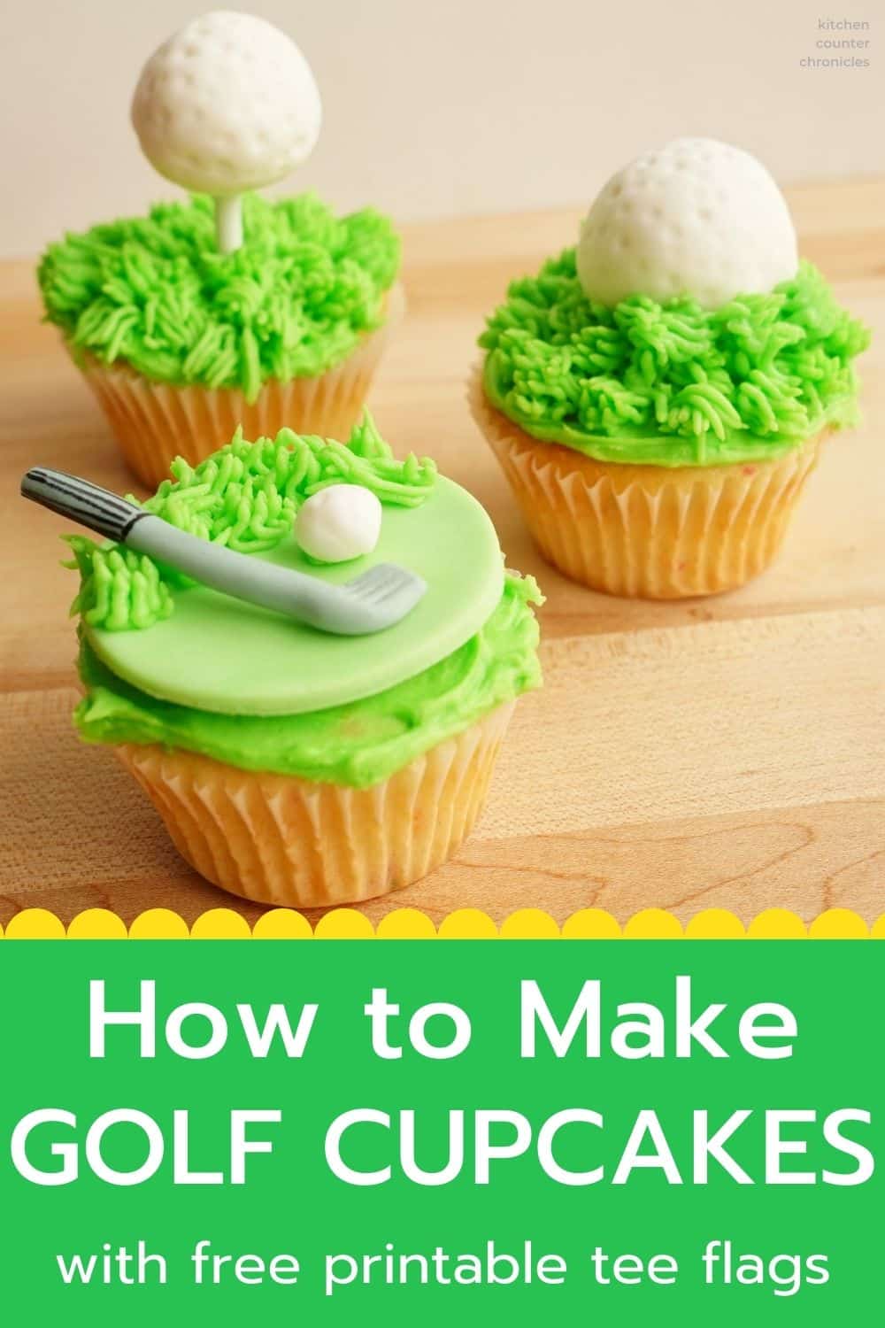 Super Fun and Easy Golf Cupcakes