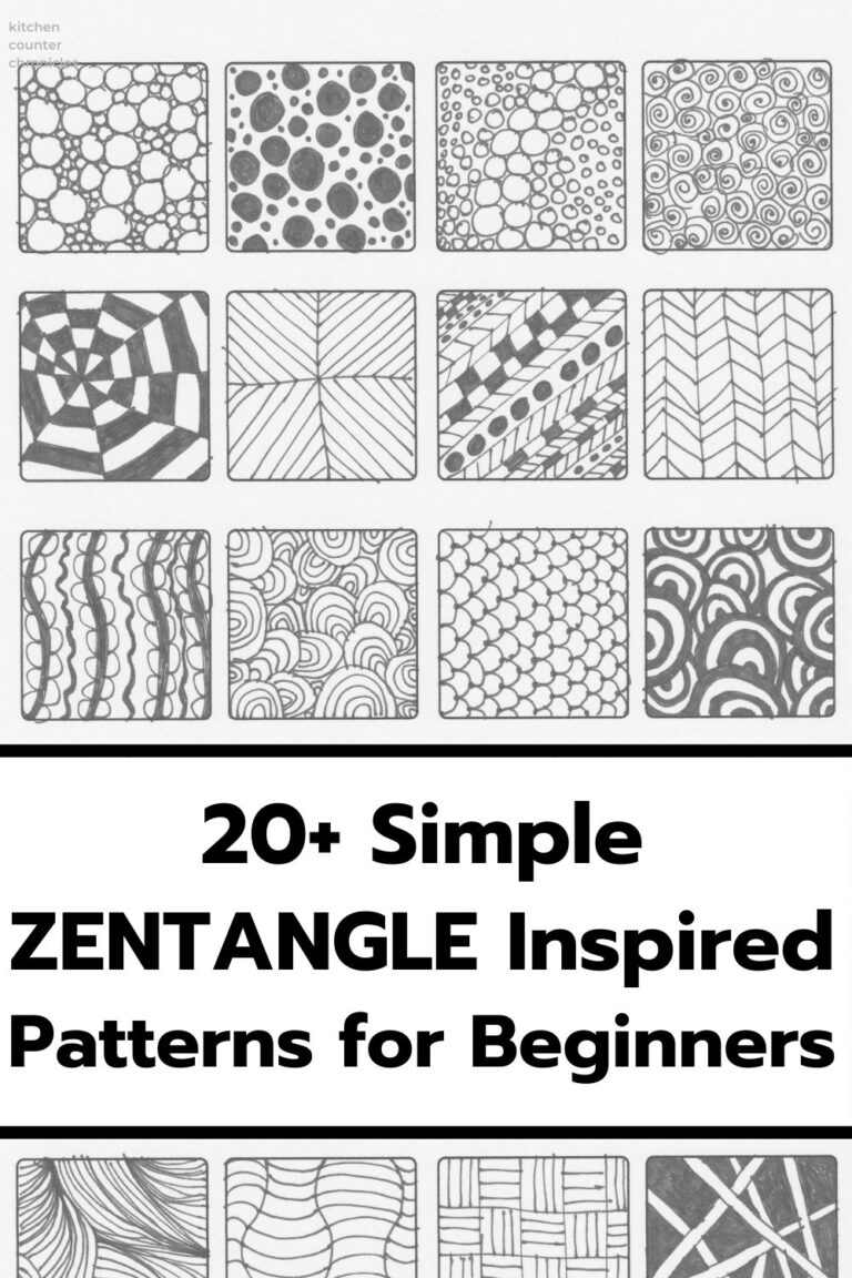 Easy Zentangle Patterns for Beginners and Kids