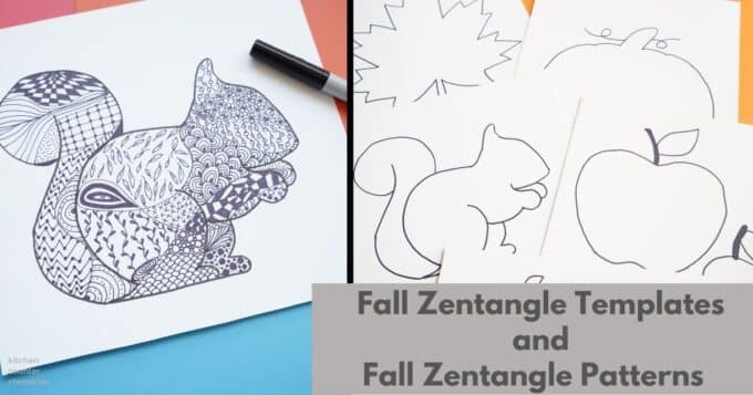 Pumpkin Zentangle (free printable)