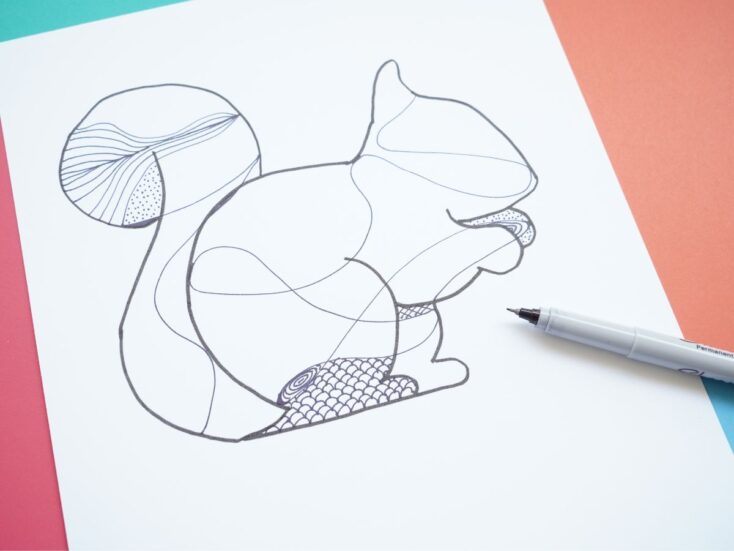 Fall Zentangle Patterns and Fall Zentangle Templates