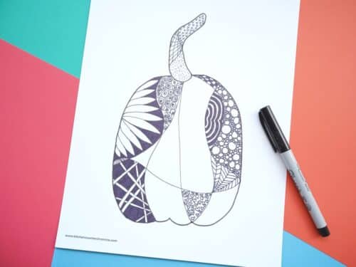 Fall Zentangle Patterns and Fall Zentangle Templates