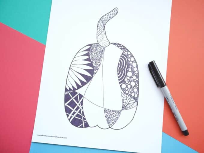 Fall Zentangle Patterns and Fall Zentangle Templates