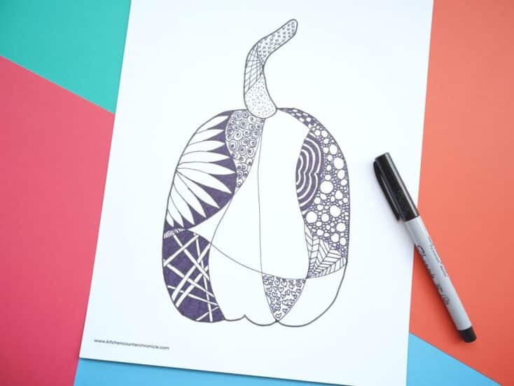 Fall Zentangle Patterns and Fall Zentangle Templates