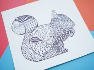 Fall Zentangle Patterns and Fall Zentangle Templates