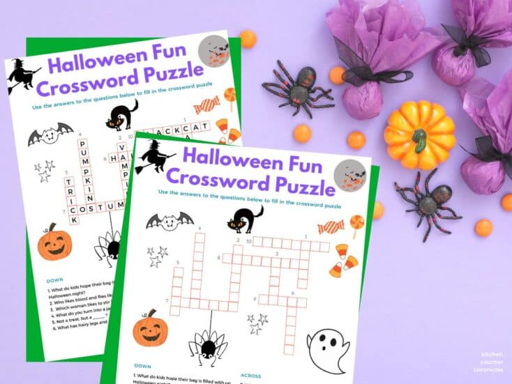 Halloween Printable Word Games for Kids