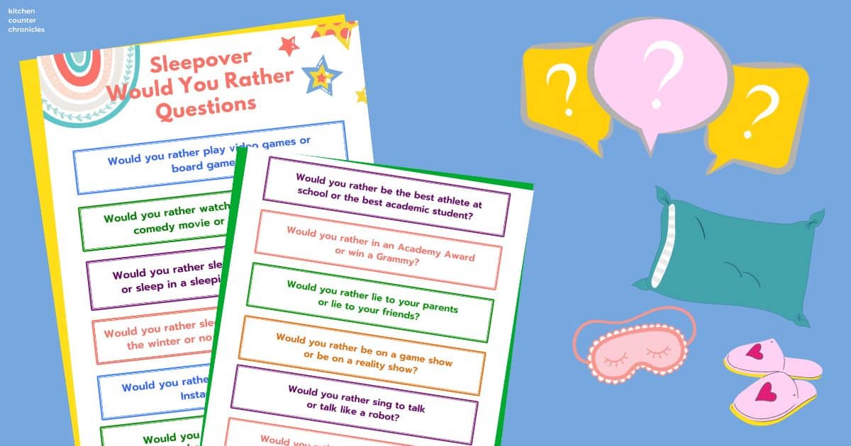 Would You Rather Sleepover Questions Would You Rather Sleepover Questions