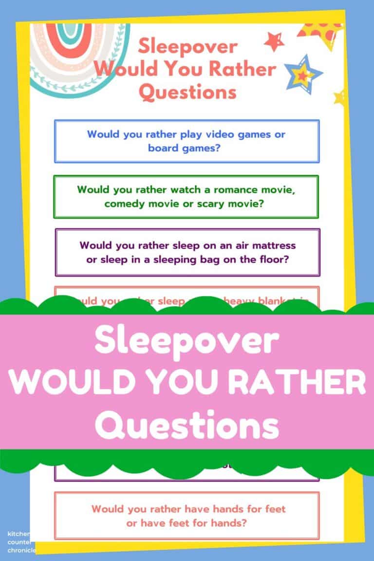 Would You Rather Sleepover Questions