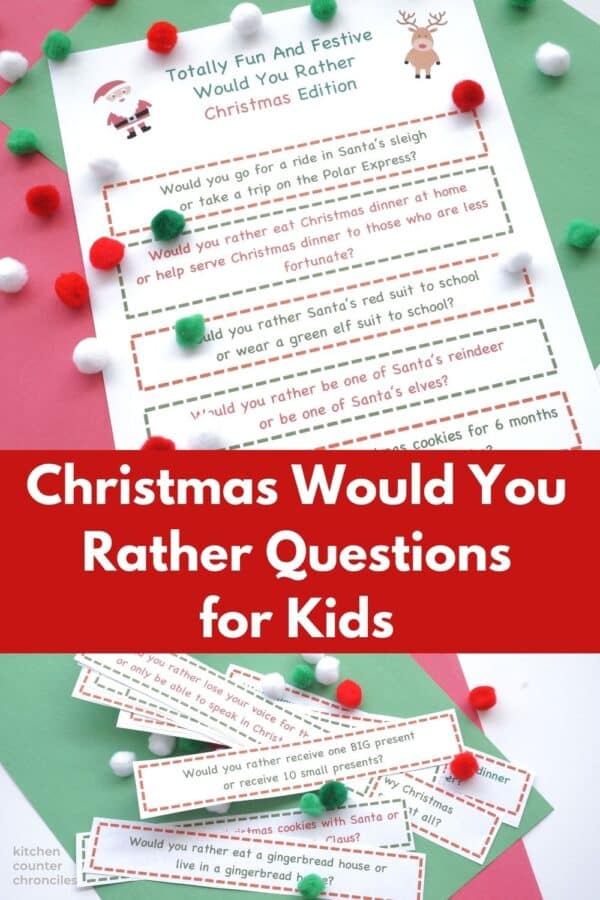 Funny Would You Rather Christmas Edition for Kids