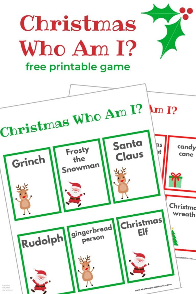 Christmas Who Am I? Game