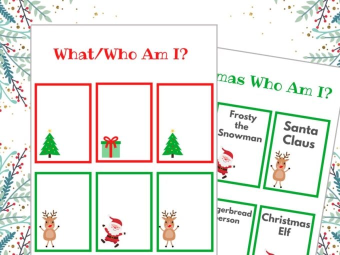 Christmas Who Am I? Game