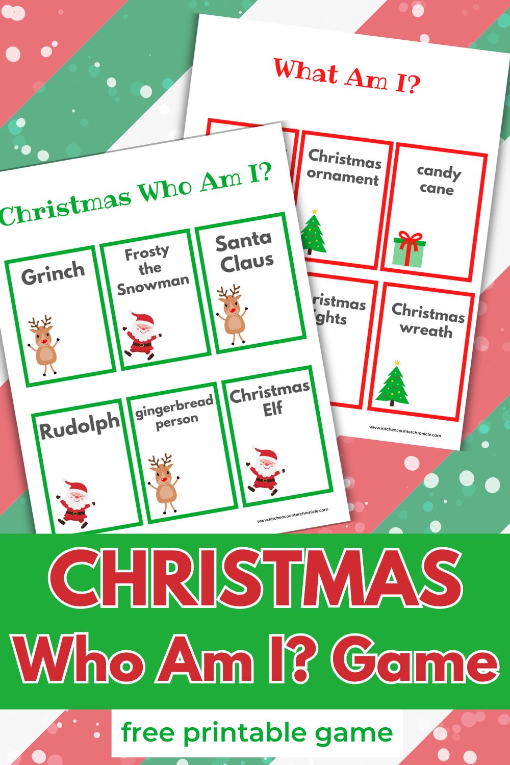 Christmas Who Am I? Game