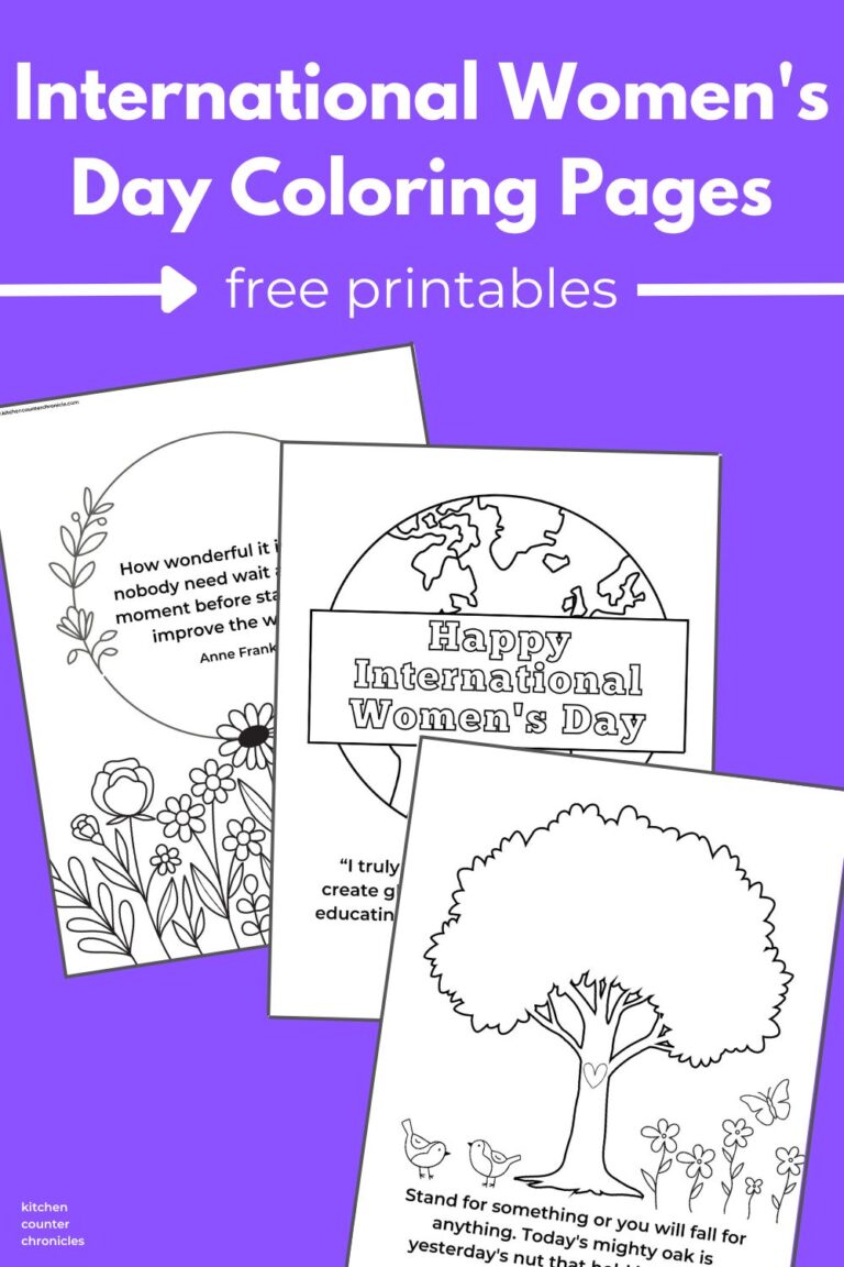 International Women's Day Colouring Pages