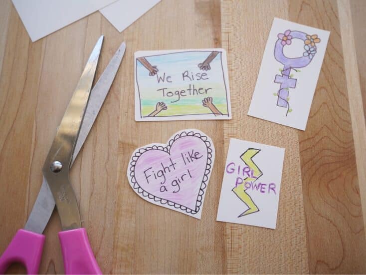 DIY International Women's Day Pins