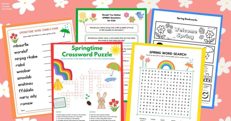 Play Spring Word Games for Kids