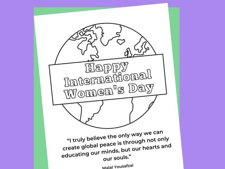 International Women's Day Colouring Pages