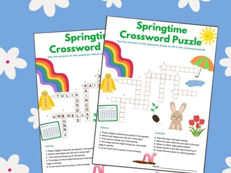 Fun Spring Printable Activities for Kids