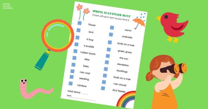 Search for Signs of Spring Printable Book for Kids