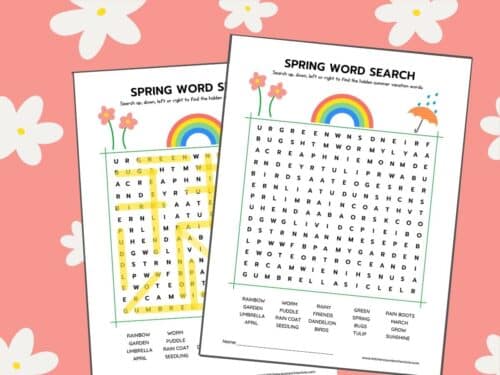 Fun Spring Printable Activities for Kids