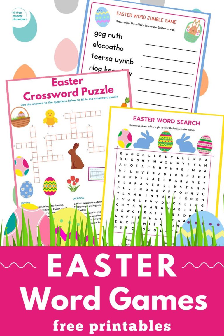 Printable Easter Games for Kids