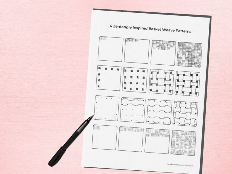 Easy Zentangle Patterns for Beginners and Kids