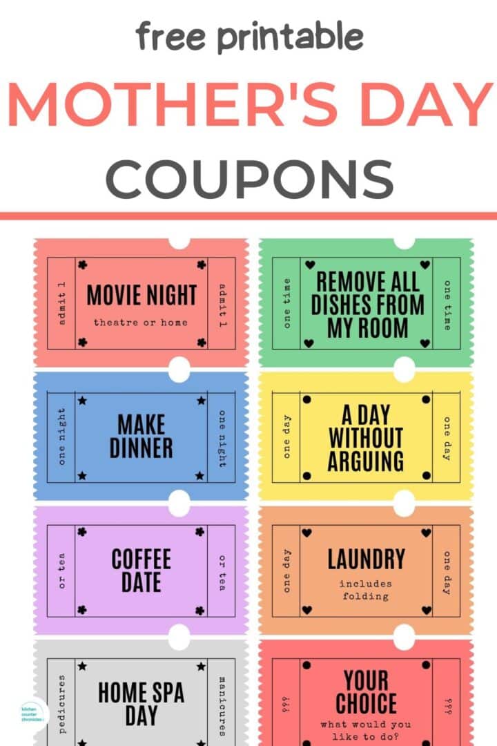 Mother's Day Coupons for Tweens and Teens