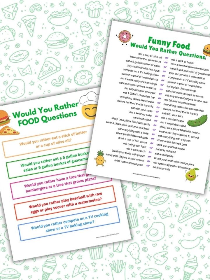 Would You Rather Questions for Kindergarten - with Pictures