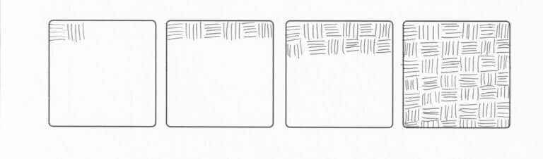 4 Zentangle Basket Weave Patterns