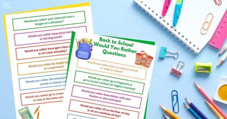 Back to School Would You Rather Questions