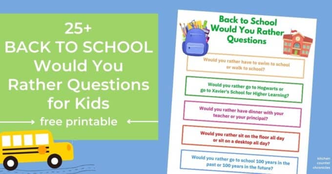 Back to School Activities for Kids