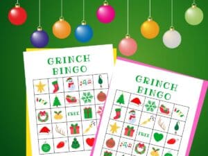 Fun Grinch Bingo Printable Game