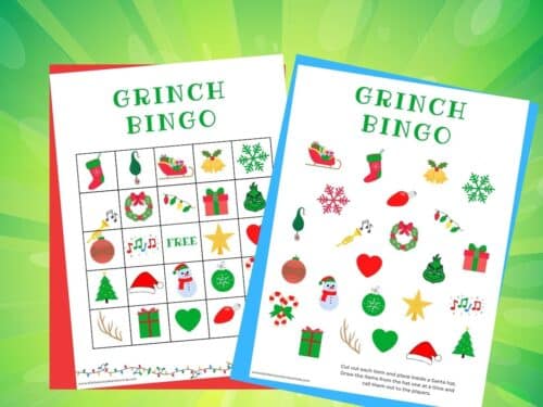 Fun Grinch Bingo Printable Game