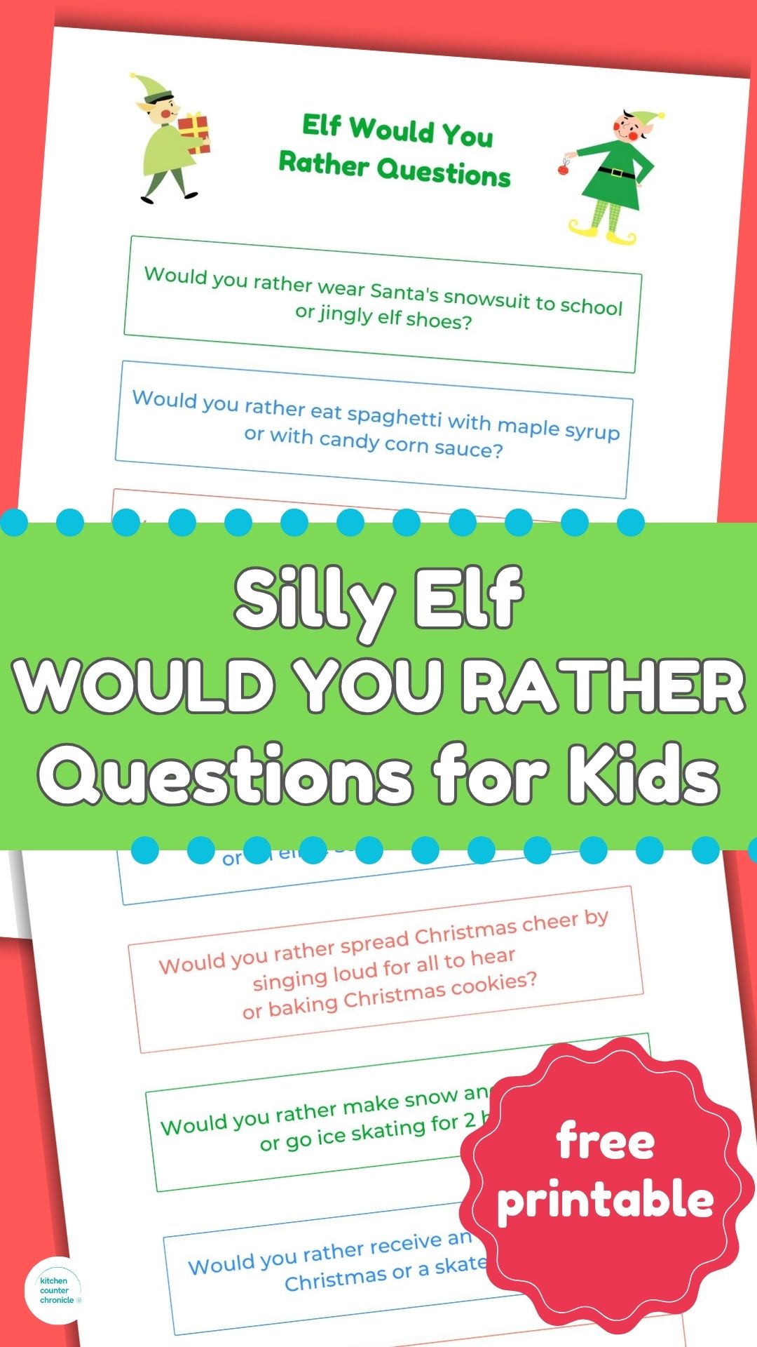 Silly Elf Would You Rather Questions