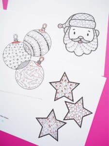 4 Zentangle Christmas Cards to Print and Share