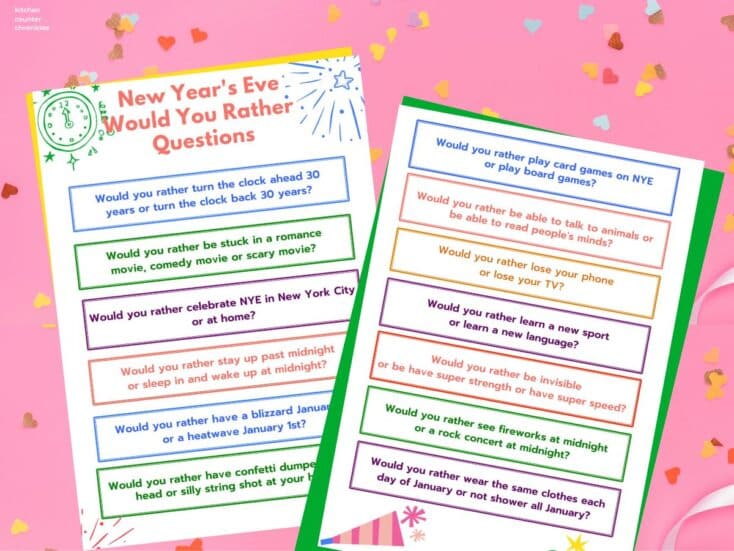 New Year's Would You Rather Questions