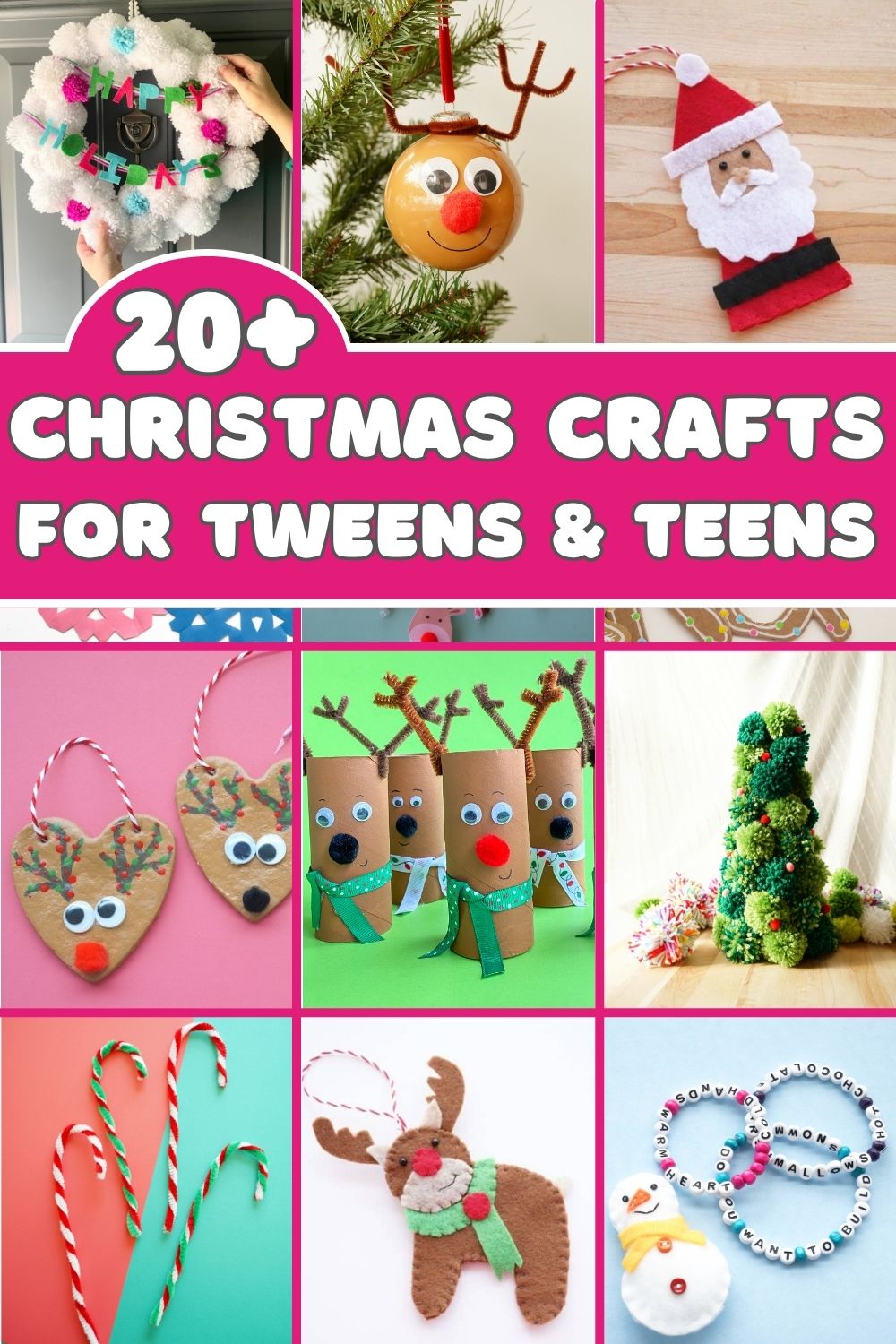 20+ Christmas Crafts for Tweens to Make