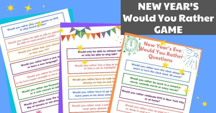 New Year's Eve Bookmarks to Color
