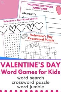 Sweet Valentine's Day Word Games