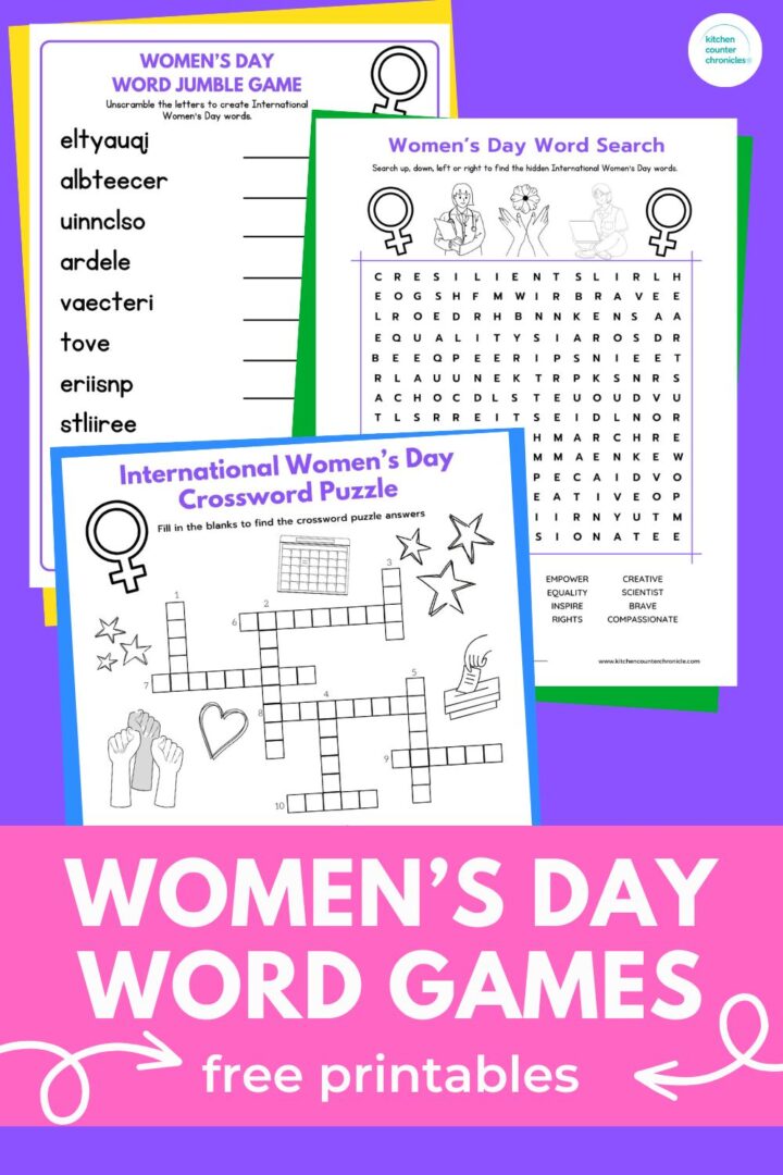 International Women's Day Word Games