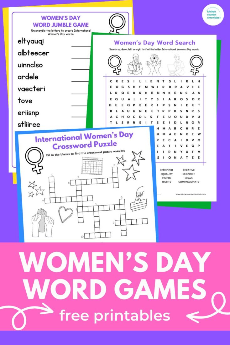 International Women's Day Word Games