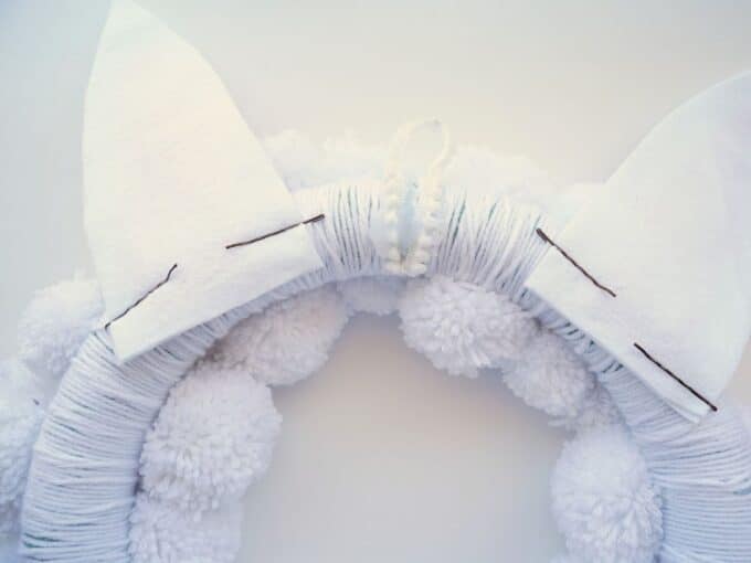Cute Easter Pom Pom Wreath