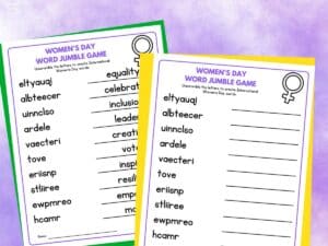 International Women's Day Word Games