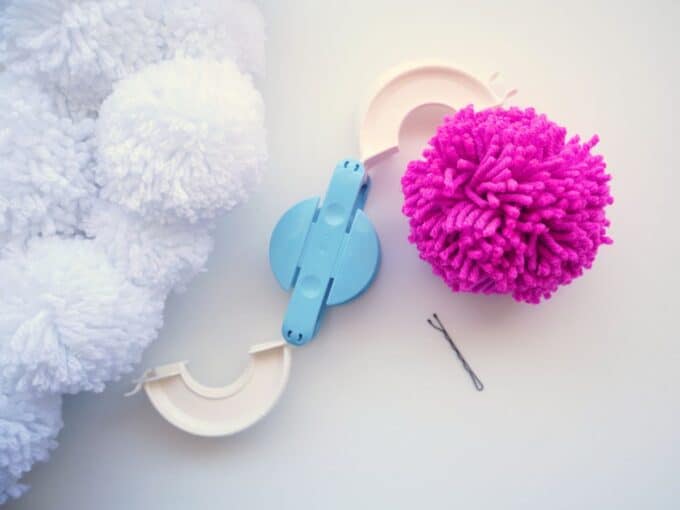 Cute Easter Pom Pom Wreath