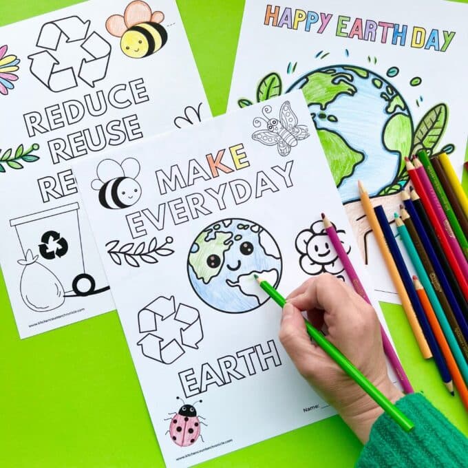 Printable Earth Day Coloring Pages