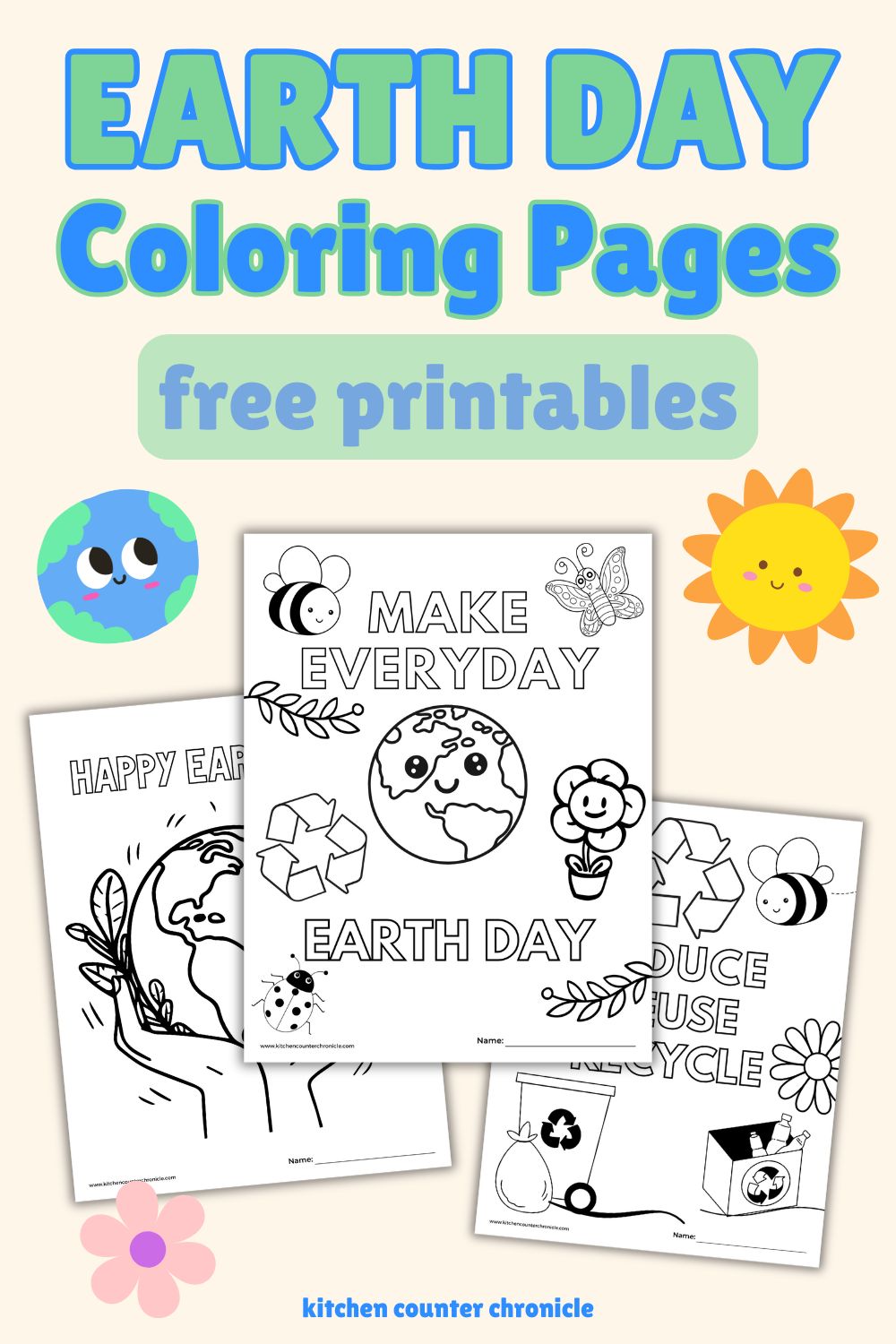 Printable Earth Day Coloring Pages