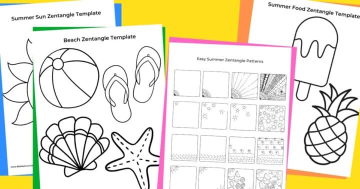 40+ Easy Zentangle Patterns for Beginners and Kids