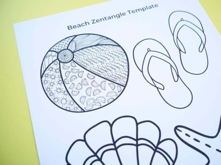 Summer Zentangle Patterns and Templates